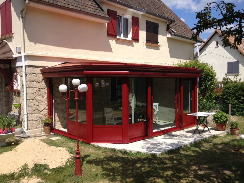 Véranda Rideau posée sur St Etienne du Rouvray 76800 en seine maritime ...