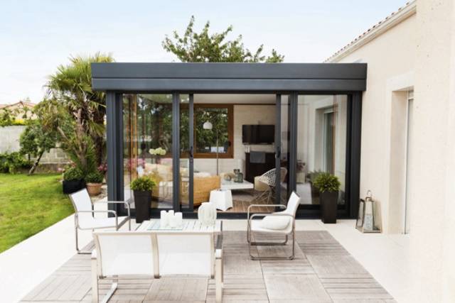 Véranda Rideau Icone TH+ - Vente, pose menuiserie Caudebec lès Elbeuf ...